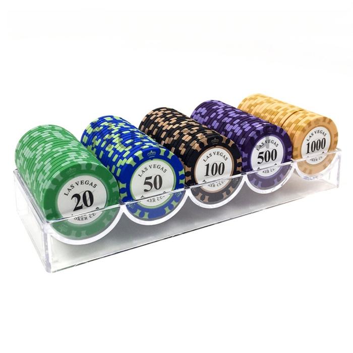 Jual Poker Chip Set 100 pcs + Acrylic Box - PAKET E - Jakarta Utara ...