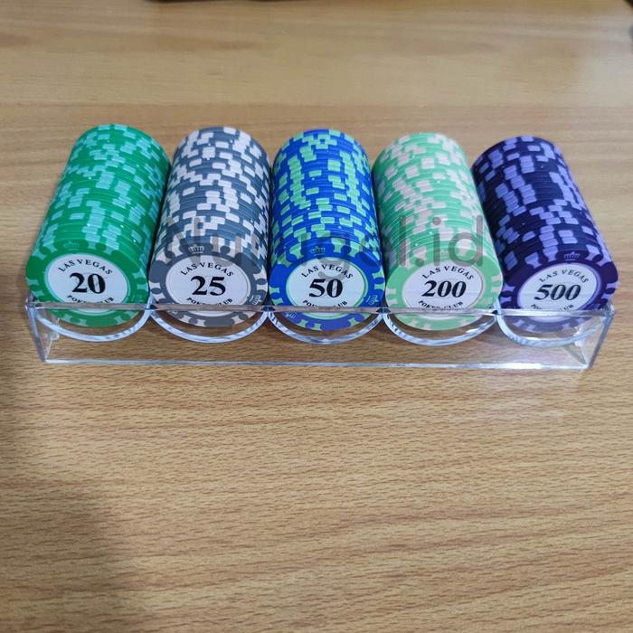 Jual Poker Chip Set 100 pcs + Acrylic Box - PAKET J - Jakarta Utara ...