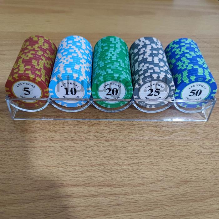 Jual Poker Chip Set 100 pcs + Acrylic Box - PAKET B - Jakarta Utara ...