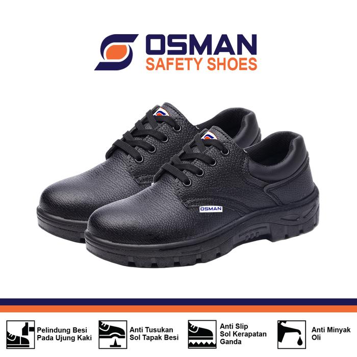 Jual Sepatu Safety OSMAN Safety Shoes Low Cut Ujung Besi Tipe OS-805 ...