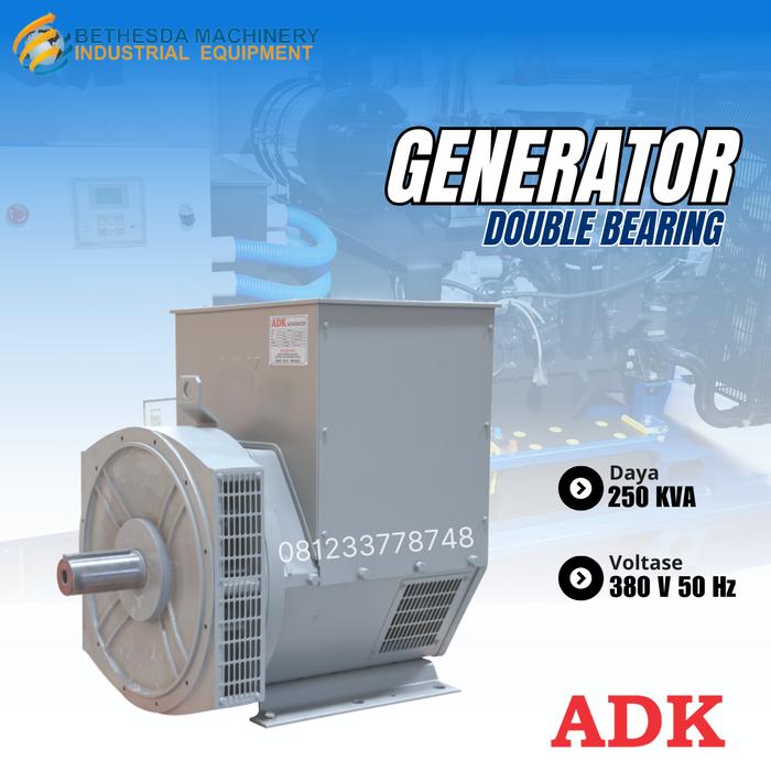Jual Generator / Alternator Genset ADK 250 Kva 3 Phase Double Bearing ...