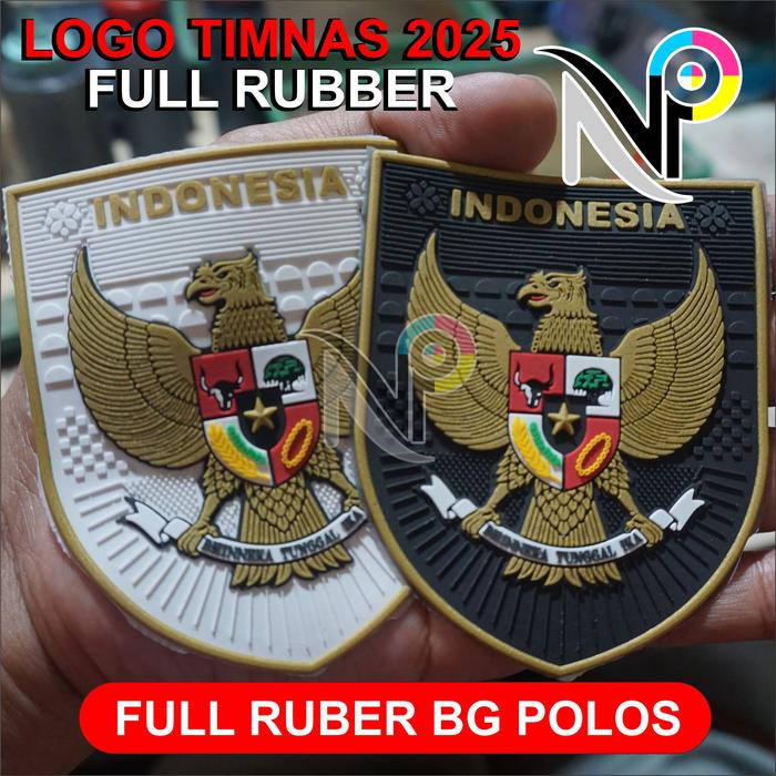 Jual Logo Patch Rubber Emblem Timnas 3D Timbul Bahan Karet Rubber ...