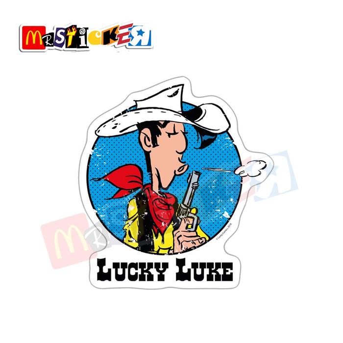 Jual sticker Lucky Luke graphic logo diecut stiker retro komik - Kota ...