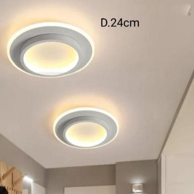 Jual Lampu Hias tempel Plafon Linear Led body aluminium cover silicon ...