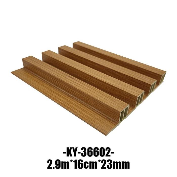Jual TERLARIS Panel kayu WPC/panel dinding PVC/panel dinding kisi kayu ...