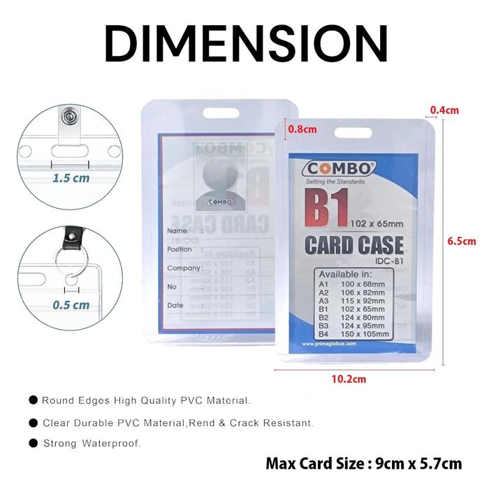 Jual (100 Pcs) ID Card Case Plastik / Casing ID Card Transparant ...