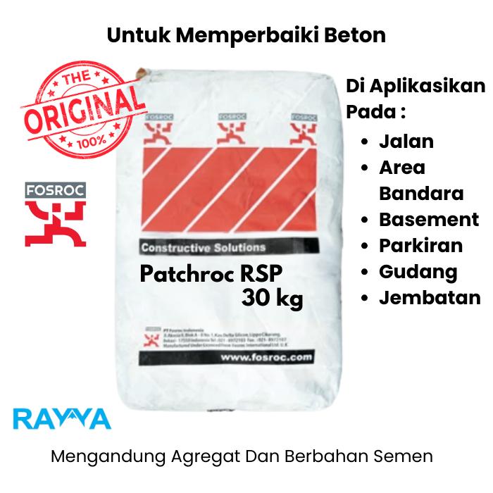Promo Fosroc Patchroc RSP 30 kg - Tambal Beton Jalan Gedung Jembatan - Jakarta Timur - Tambal ...