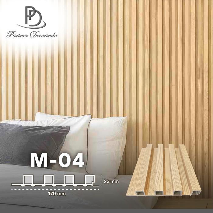 Promo 3D Woodpanel Wood Panel Wallpanel Dinding Bahan WPC PVC Tebal ...