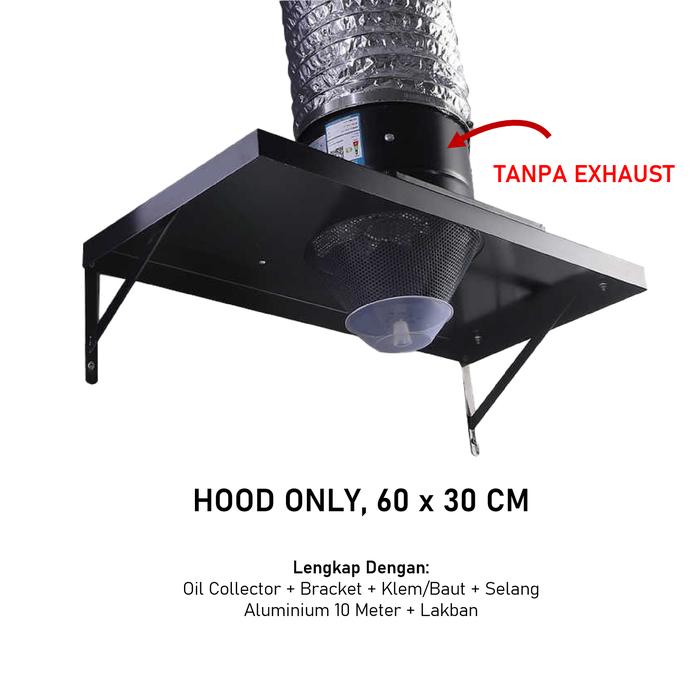 Promo Kitchen Exhaust Fan Cooker Hood Dapur Tudung Kompor Penyedot Asap ...