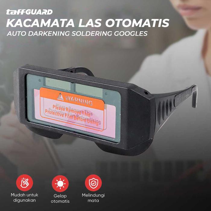 Jual kacamata welding goggles auto dark kacamata las safety otomatis ...