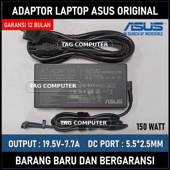 Jual [ORIGINAL] ADAPTOR CHARGER LAPTOP ASUS ROG G53 G53S G53SW G53J G53JW G53SX L503G 19.5V 7.7A ...