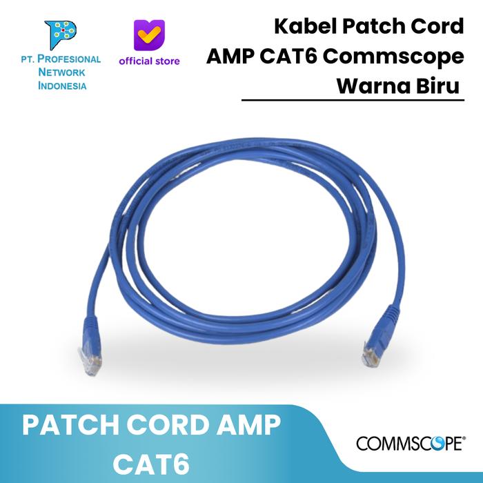 Jual AMP Patch cord cat6 / Patchcord cat.6 Utp 34FT (10Meter) Original ...