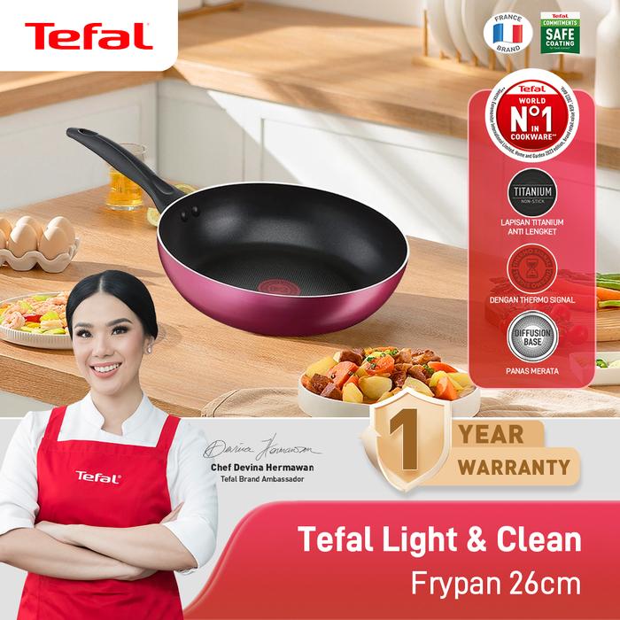 Jual Tefal Light & Clean Frypan 26cm Wajan Anti Lengket - Kota Bekasi - Tefal Indonesia Official ...