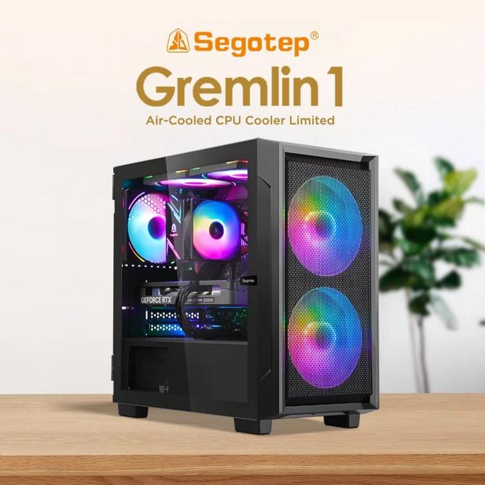 Jual Segotep Gremlin 1 Black White Casing CPU Komputer Middle Tower ...