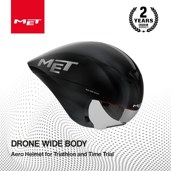 Promo MET HELMET DRONE WIDE BODY II - BLACK METALLIC | GLOSSY - M Cicil ...