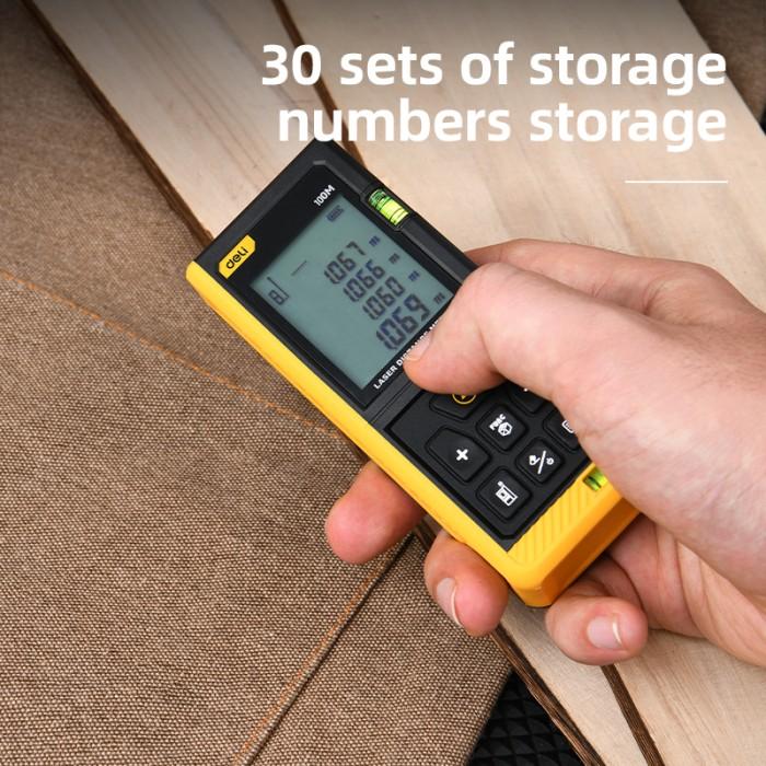 Promo Deli Laser Rangefinders / Meteran Laser Digital 40/60/80/100 m ...