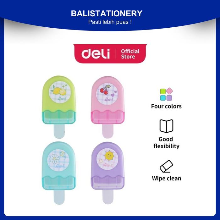 Promo Penghapus Es Krim Deli 71122 – Eraser Bentuk Unik Ice Cream Lucu ...