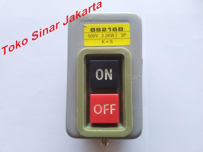 Jual Push Botton 3P 3 Phase 15A 15 Ampere Power Switch On Off Saklar ...