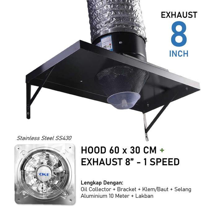 Promo Kitchen Exhaust Fan Cooker Hood Dapur Tudung Kompor Penyedot Asap ...