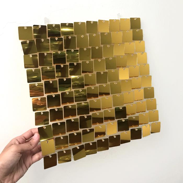 Promo Backdrop Sequin Tile Wall Panel Curtain Pesta Wedding Birthday ...