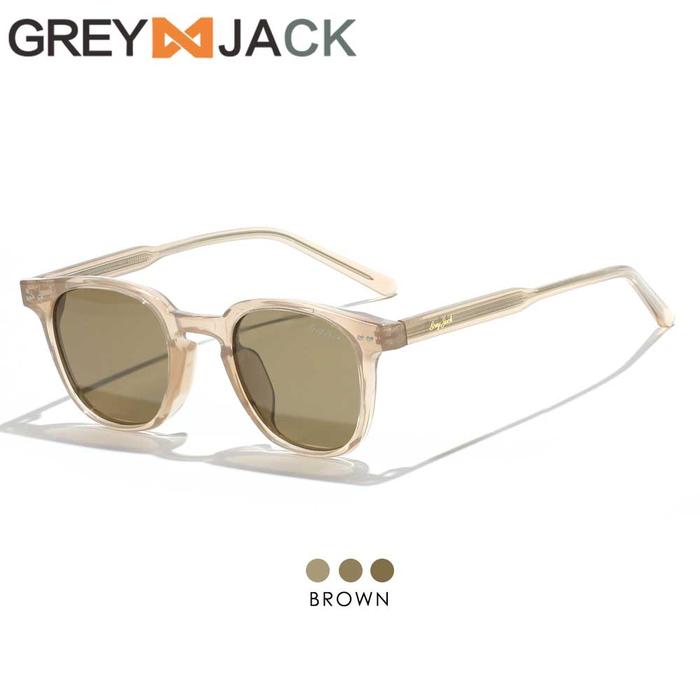 Promo Grey Jack Kacamata Sunglasses Polarized UV400 Kotak TR+ACETATE ...