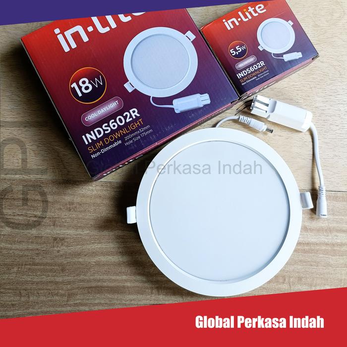 Jual INLITE LAMPU LED PLAFON SLIM DOWNLIGHT - INDS602R - PUTIH KUNING ...
