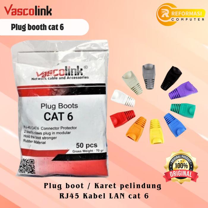 Jual Plug boot / Plug booth / Karet pelindung RJ45 Kabel LAN vacolink ...