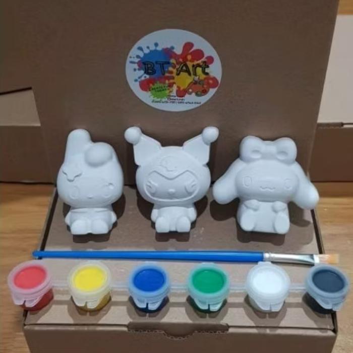 Jual MELUKIS PATUNG GYPSUM SANRIO SNOOPY CHIPMUNK ULTRAMAN MICKEY ...