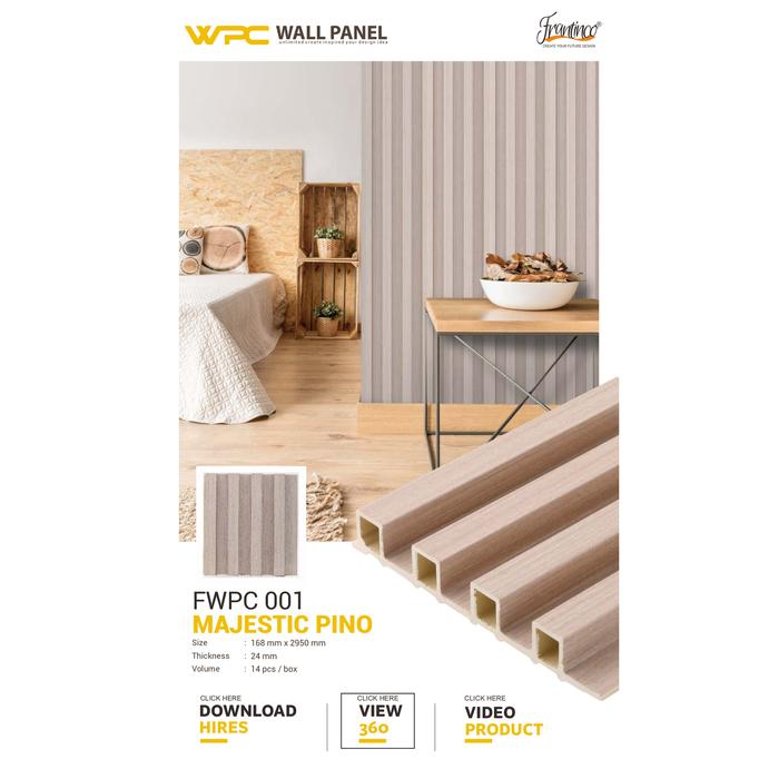 Jual WPC Wallpanel Frantinco Woodgrain / Panel Dinding 3D Indoor Motif ...