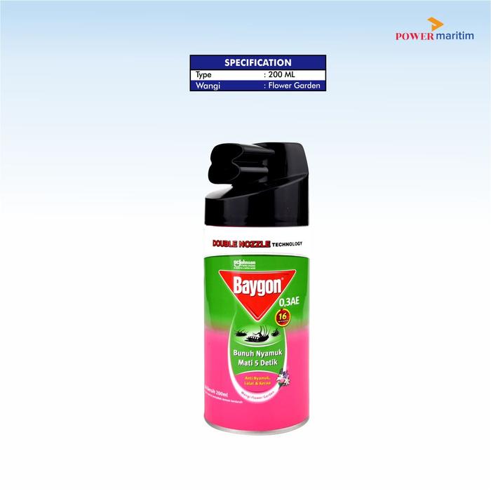 Jual Baygon Semprot 600 dan 200ml Spray Aerosol Pembasmi Nyamuk Lalat ...