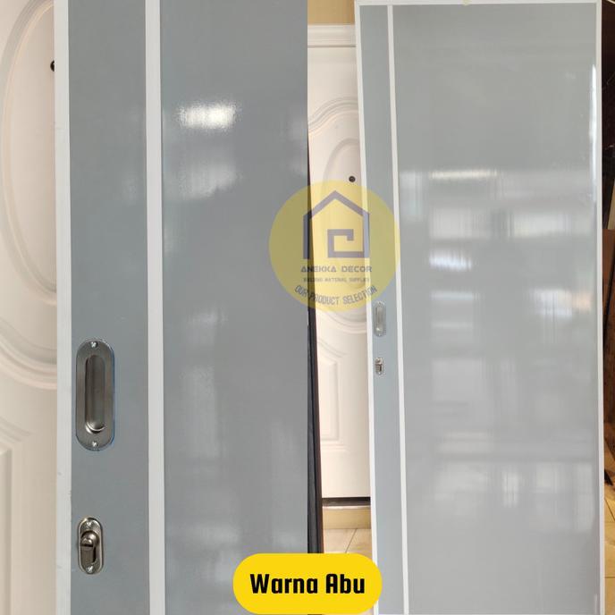 Jual Pintu Geser / Sliding kamar / pintu kamar mandi Pvc murah - Abu ...