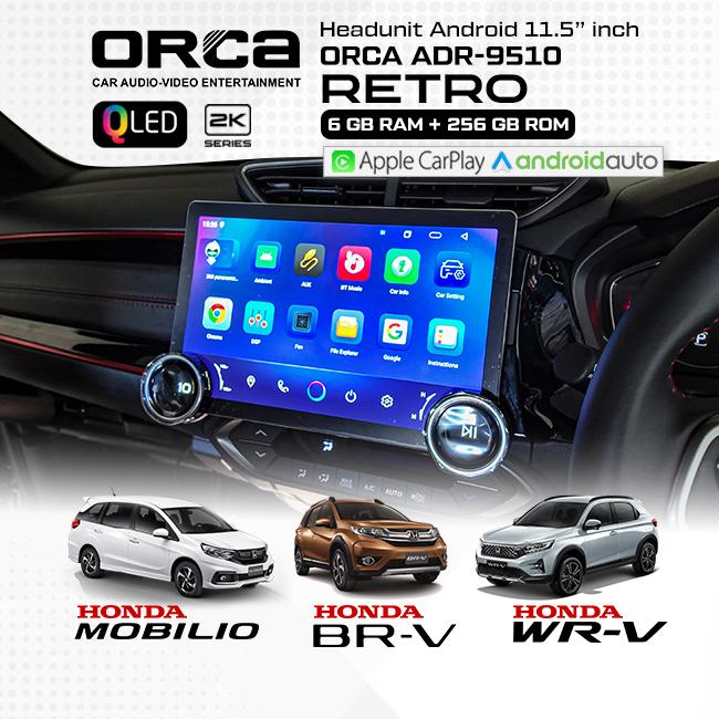Jual Head Unit Android Honda BRV/WRV/BRIO/MOBILIO ORCA RETRO Series ADR ...