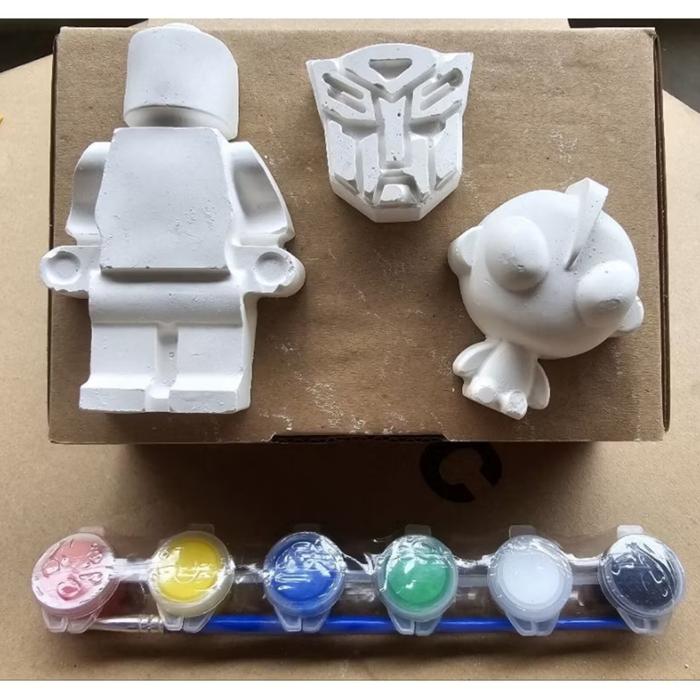 Jual MELUKIS PATUNG GYPSUM SANRIO SNOOPY CHIPMUNK ULTRAMAN MICKEY ...