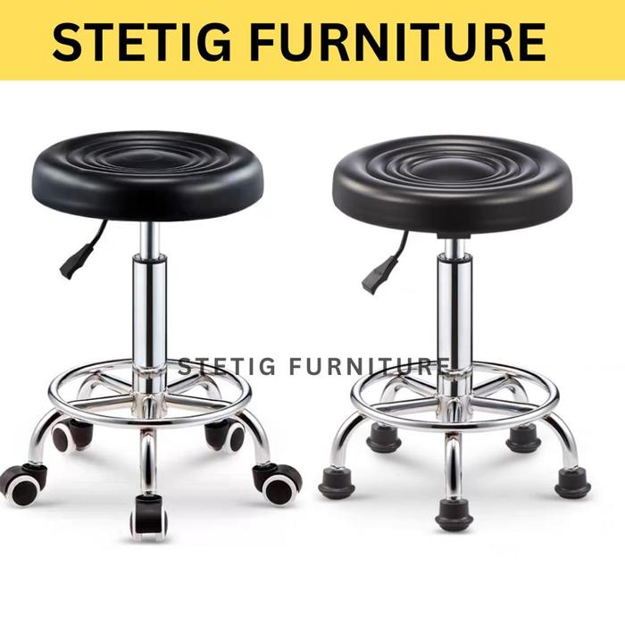 Jual Stetig Furniture Barstool Bulat Hidrolik Kursi Salon Minimalis ...