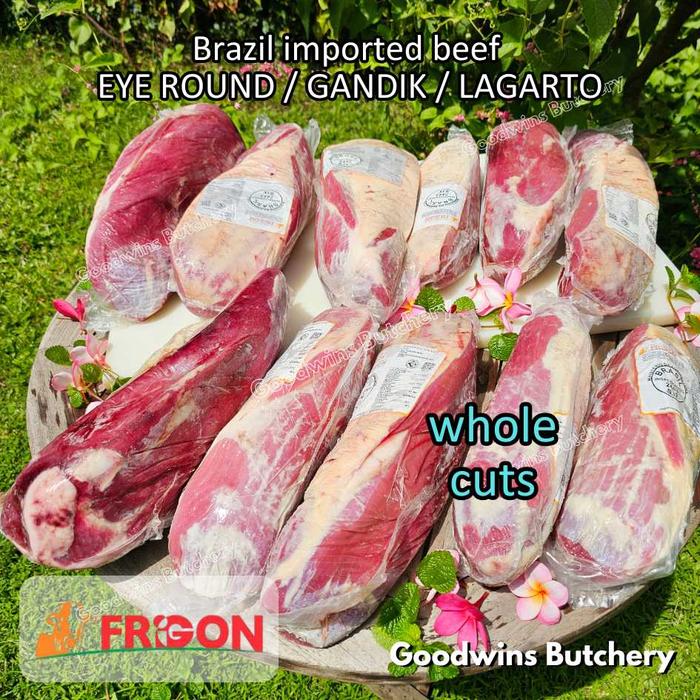Promo Beef EYE ROUND whole cut 2.5kg | imported Brazil FRIBOI FRIGON ...