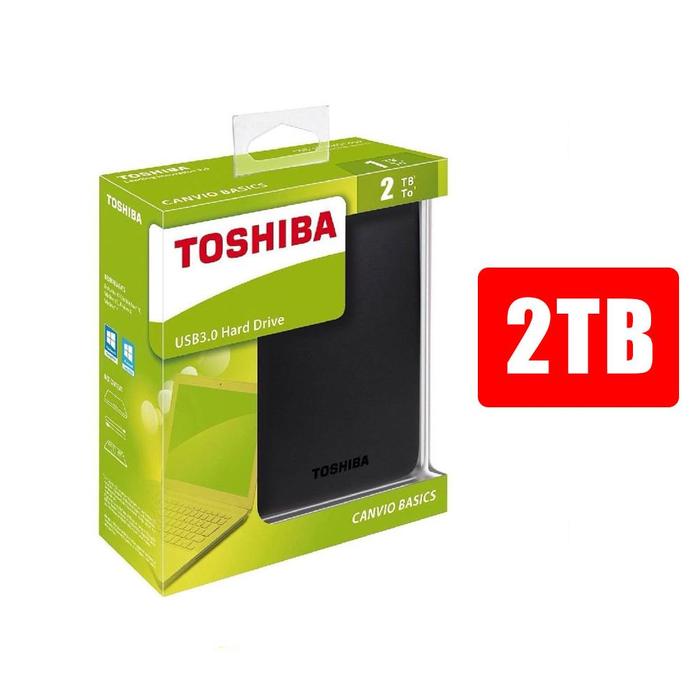 Jual TOSHIBA CANVIO BASIC 1TB/2TB HD HARDISK EKSTERNAL / HDD EXTERNAL USB 3.0 PORTABLE - 2TB ...
