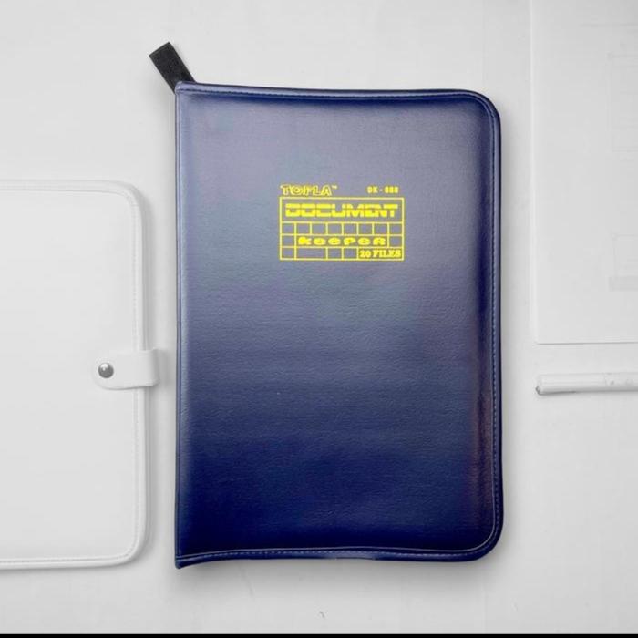 Jual Topla Dokumen Keeper Folio Isi 20 File / Map Ijazah Clear Holder ...