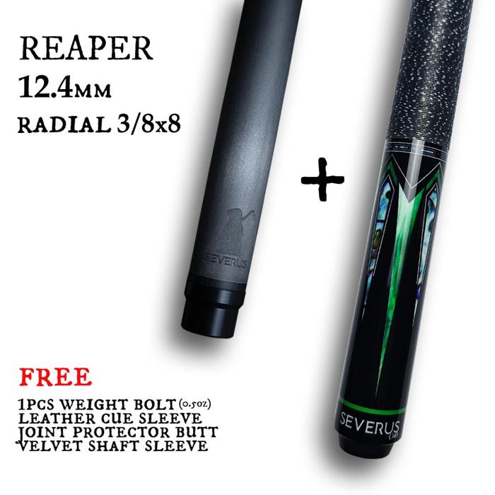 Jual Severus Absinthe Fullset Cue Butt Shaft Composite Wood Billiard ...