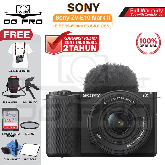 Jual Sony ZV-E10 II Kit 16-50mm Mirrorless Camera Sony ZVE10 ZVE 10 Mark 2 Kit 16-50 mm Garansi ...