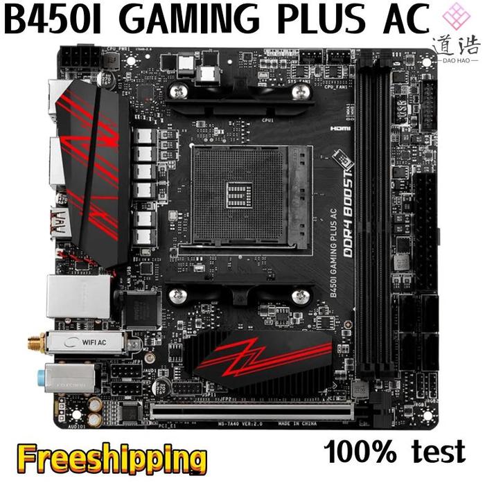 Jual For MSI B450I GAMING PLUS AC Motherboard 64GB M.2 HDMI Socket AM4 DDR4 Mini-ITX B450 ...