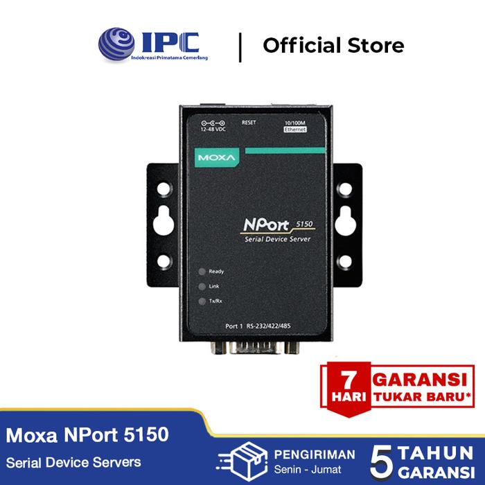 Jual Moxa Nport 5150 1-port serial RS-232/422/485 device server - Jakarta Barat - Indokreasi ...