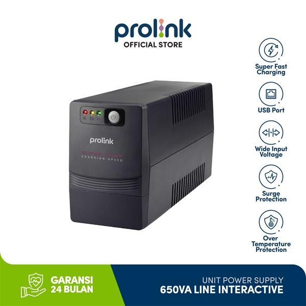 Jual UPS PROLINK PRO700 650VA UPS PROLINK PRO700SFC Super Fast Charging ...