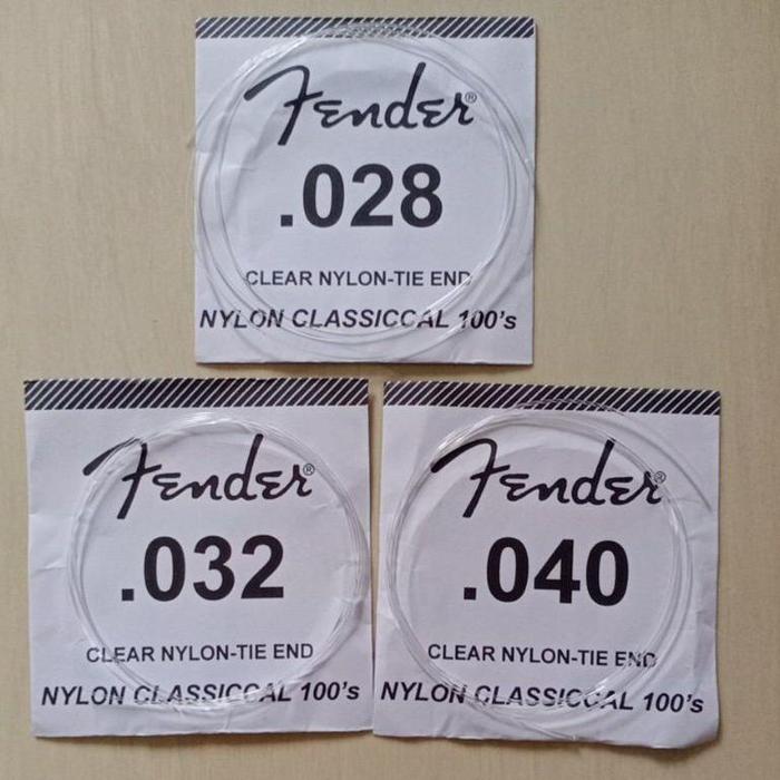 Jual BARUU.. Senar gitar fender eceran nilon, no 123 - Putih, 028 ...