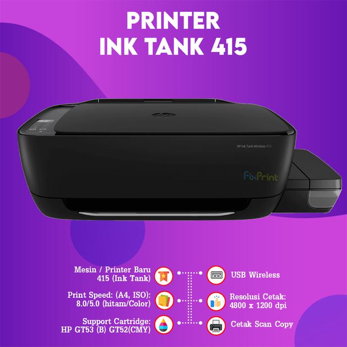 Promo Printer HP Smart Ink Tank Print Scan Copy 580 520 415 Original ...