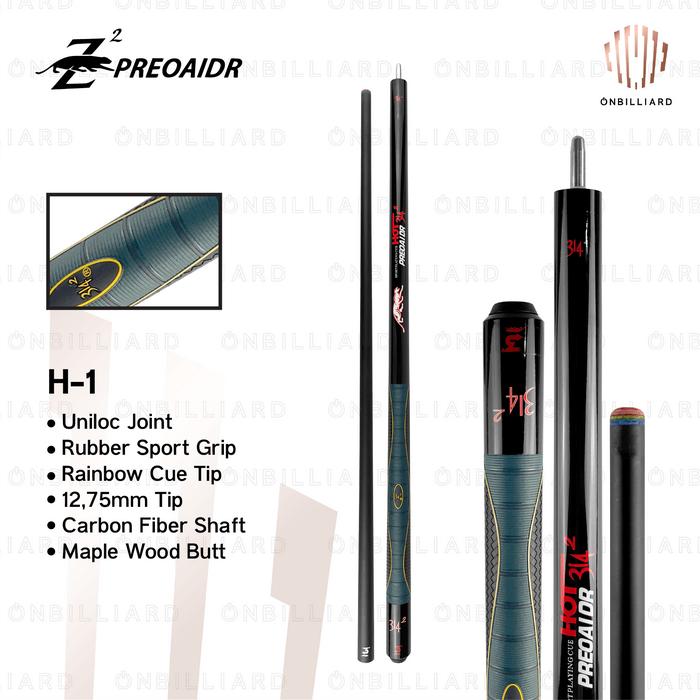 Promo PREOAIDR 3142 HOT Series Cue Stick Carbon Billiard Play H-1 H-2 H ...