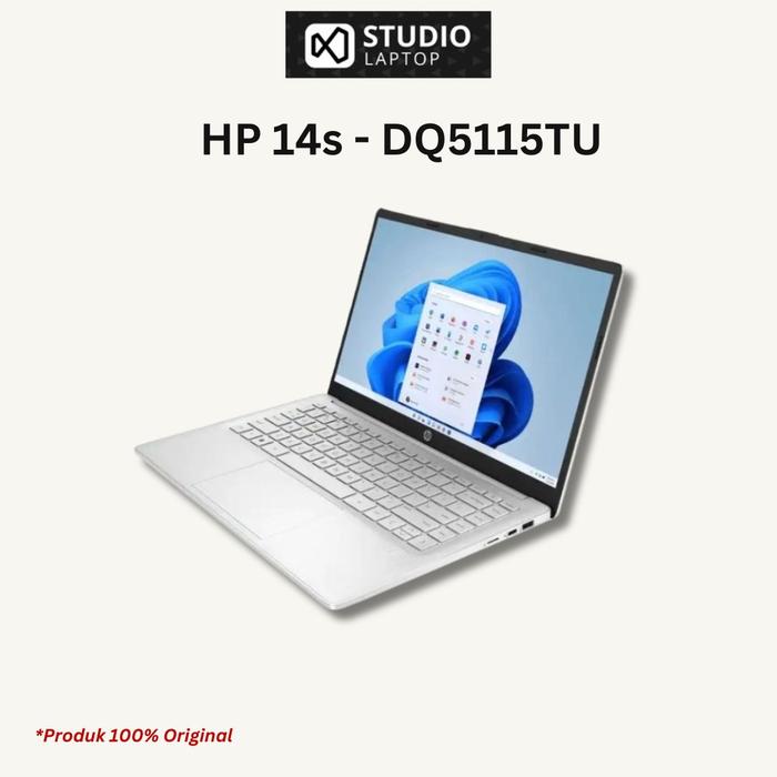 Promo Laptop HP 14s dq5115TU Intel Core i3-1215U RAM 4GB 512GB SSD Win ...