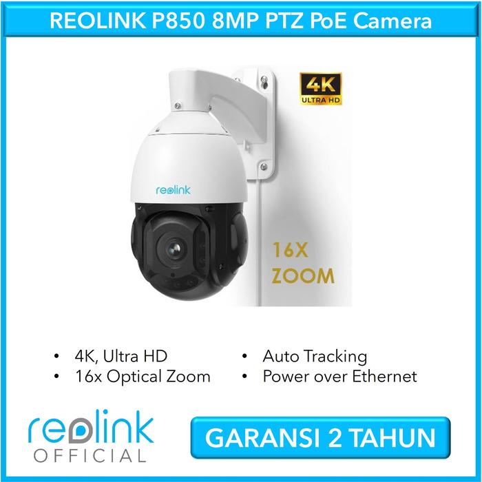 Jual REOLINK RLC 823A 8MP 4K POE IP Camera Pan Tilt Zoom Outdoor CCTV ...