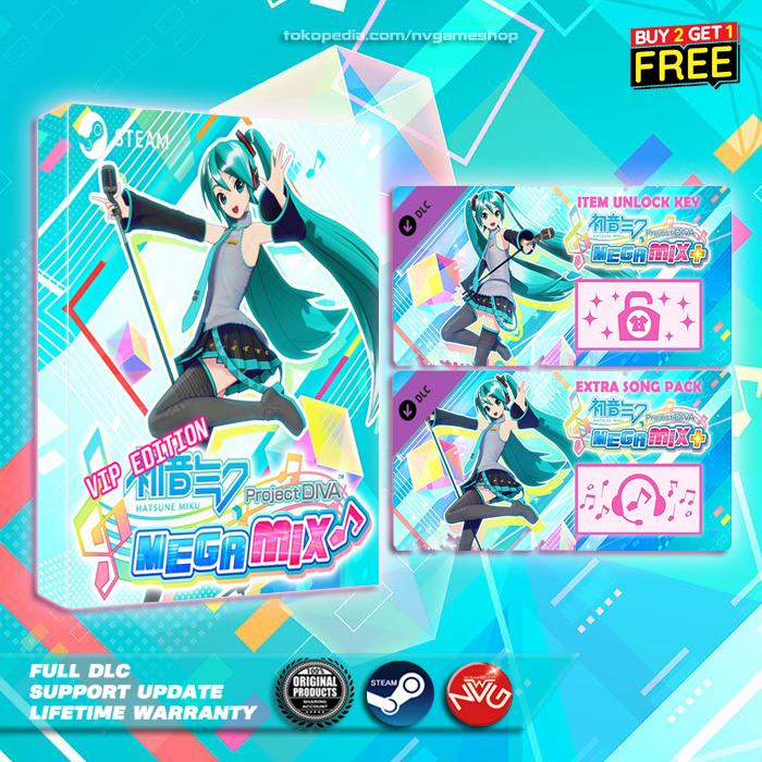 Jual Hatsune Miku Project Diva Mega Mix VIP Edition PC Original - DVD ...