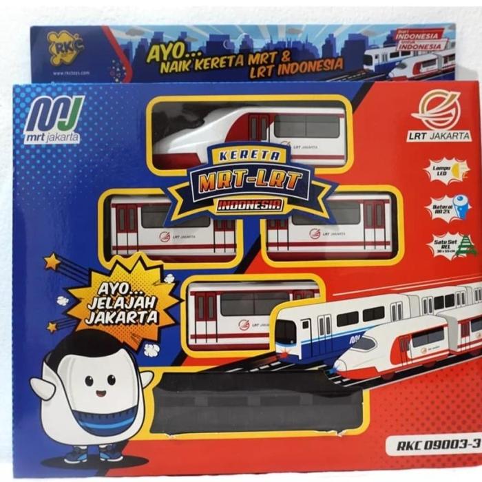 Jual [AM] MRT LRT Mainan Anak Kereta Api MRT LRT Kereta Api Indonesia ...