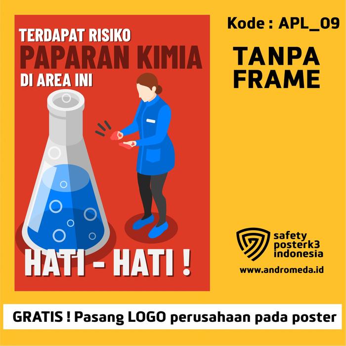 Jual Safety Poster K3: Terdapat Risiko Paparan Zat Kimia di Area Ini ...